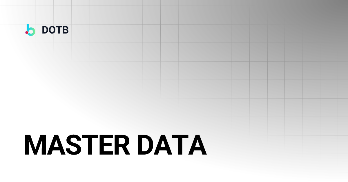 MASTER DATA | DOTB